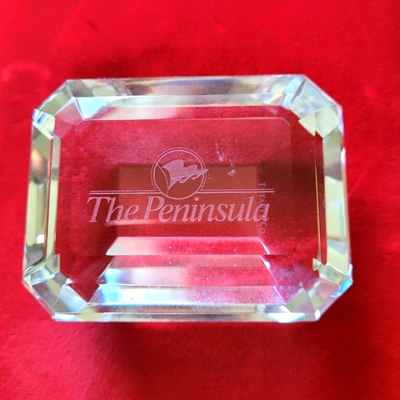 Tiffany & Co. | Accents | Tiffany Co Emerald Cut Crystal Clear ...